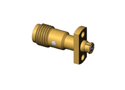 China SMA to SMP 50Ohm 18GHz Brass Straight RF Adapter for sale