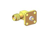 China 18GHz Gold Plated Right Angle SMA RF Connector for sale