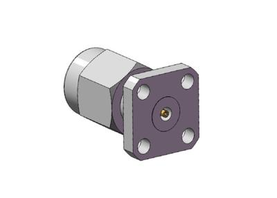 China 2.92MM Connector Plug 2 holes Flange (MMW)Millimeter Wave Connector for sale