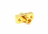 China Gold Plated Male SMP RF Coaxial Connector 40GHz Frequency 2 Holes Flange Mount for sale