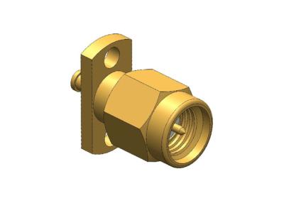 China RF Gold Plated Solder SMA Male Straight Coax Connector for sale
