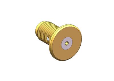 China Female Bulkhead Gold Plated 20GHz SMA RF Connector for sale