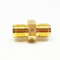 China 50Ohm Gold Plated SMA Straight Female to Female RF Coaxial Adapter for sale