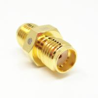 China 50Ohm Gold Plated SMA Straight Female to Female RF Coaxial Adapter for sale