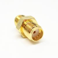 China 50Ohm Gold Plated SMA Straight Female to Female RF Coaxial Adapter for sale