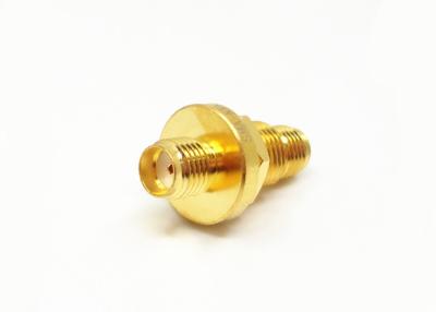 China Bulkhead Mount Hermetic Seal SMA Female to SMA Female Adapter for sale