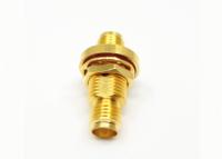 China Bulkhead Mount Hermetic Seal SMA Female to SMA Female Adapter for sale