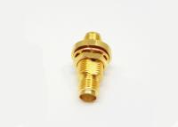 China Bulkhead Mount Hermetic Seal SMA Female to SMA Female Adapter for sale