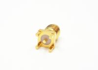 China Straight SMA Female Jack Connector for PCB Edge Mount Up to 18GHz for sale