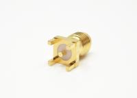 China Straight SMA Female Jack Connector for PCB Edge Mount Up to 18GHz for sale