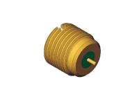 China Hermetically Sealed SMP Coaxial Male Bulkhead RF Connector for sale