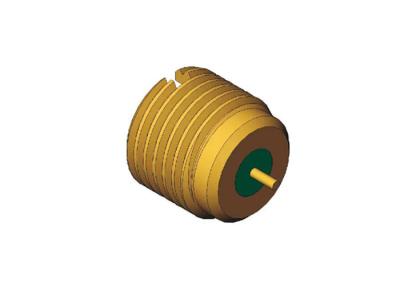 China Hermetically Sealed SMP Coaxial Male Bulkhead RF Connector for sale
