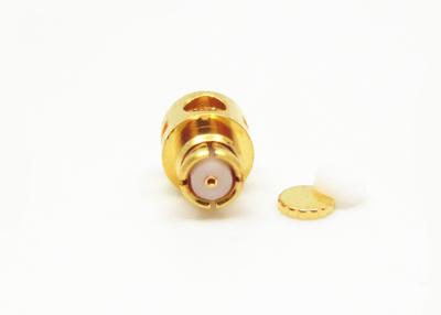 China Communcication Cable SMP Female 50Ohm Right Angle Connector for sale