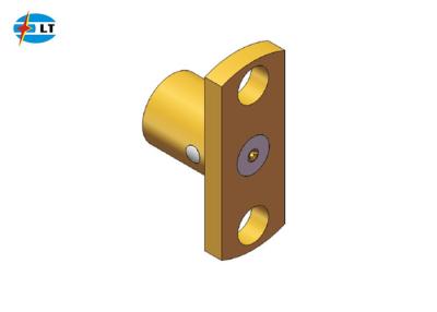 China 2 Holes Flange Mount SMP Male Push on Coaxial RF Connector for sale