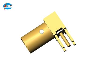 China Solder Attachment RA SMP Limited Detent PCB Male Connector Surface Mount for sale