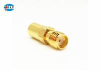 China Precision Gold Plated Straight RF Adapter SMA Female to SMB Female Coax Adapter for sale