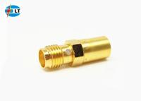 China Precision Gold Plated Straight RF Adapter SMA Female to SMB Female Coax Adapter for sale