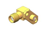 China Gold Plated 1.3VSWR SMA RF Connector Right Angle SMA Connector Female 50Ohm for sale