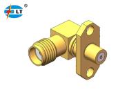 China 50Ohm SMA Female Jack Connector Flange Mount Right Angle with Receptacle for sale