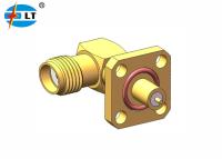 China 18GHz Right Angle Female SMA RF Connector SMA Electrical RF Connector for sale