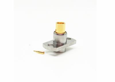 China SMP Straight 2 Holes Flange Mount Male RF Cable Connector for CXN3506 for sale