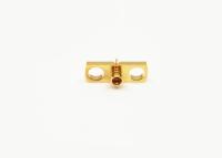 China 2 Holes SMPM RF Connector Flange Mount Right Angle CSMP Male Coaxial Connectors for sale