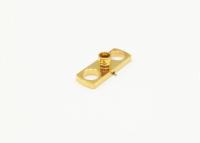 China 2 Holes SMPM RF Connector Flange Mount Right Angle CSMP Male Coaxial Connectors for sale