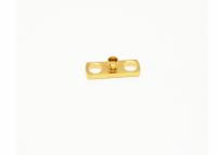 China 2 Holes SMPM RF Connector Flange Mount Right Angle CSMP Male Coaxial Connectors for sale