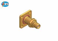 China Flange Bulkhead Mount SMA Female to Female Adapter RF Coaxial Connector for sale