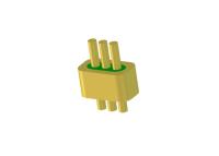 China Kovar 4J29 3 Pin Header Connector Hermetic DC Straight Cut For Solder JMC-1139-JH for sale