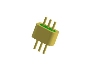 China 3 Pin Hermetic DC Glass To Metal Seal Connectors Straight Cut Pin JMC-1185-JHH for sale