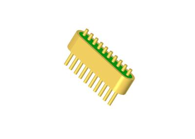 China 10 Pin Hermetic DC Multi Pin Header Gold Wire Bonding Surface With Straight Cut Tip for sale