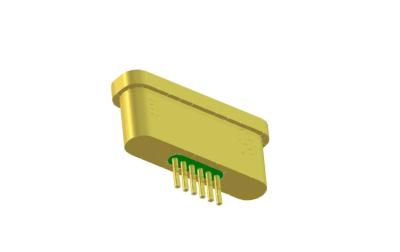 China 6 Pins DC Hermetically Sealed Electrical Connectors Bonding Surface for sale