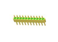 China 11 Pins Glass To Metal Seal Connectors DC Hermetic Header Gold Wire Bonding Surface for sale