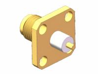 China High Performance SMA RF Connector Female 4 Holes Flange Mount RF Coaxial Connector for sale