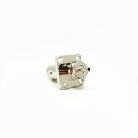 China 50Ohm 4 Holes Electrical Bayonet BNC Flange Connector Nickel Plated for sale