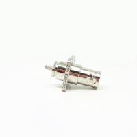 China 50Ohm 4 Holes Electrical Bayonet BNC Flange Connector Nickel Plated for sale