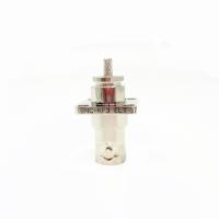 China 50Ohm 4 Holes Electrical Bayonet BNC Flange Connector Nickel Plated for sale