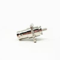China 50Ohm 4 Holes Electrical Bayonet BNC Flange Connector Nickel Plated for sale