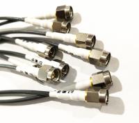 China SMA & SSMA Right Angle Male RF Cable Assemblies With CXN3506 Cable Diameter=0.5mm for sale