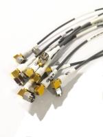 China SMA & SSMA Right Angle Male RF Cable Assemblies With CXN3506 Cable Diameter=0.5mm for sale