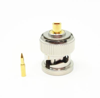 China BNC Male Electronic RF Connector For Simi-Rigid / Simi-Flexible 086/SFT-50-2-1 Cable for sale