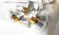 China SSMA Right Angle Low Loss RF Cable Assemblies 67mm SFT-50-2-1/.086 Cable for sale