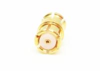 China Brass RF Straight SMP Female to Female Connector with Length 14.4mm for sale