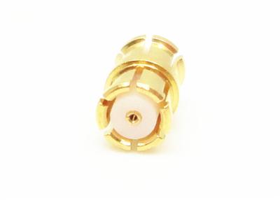 China Brass RF Straight SMP Female to Female Connector with Length 14.4mm for sale