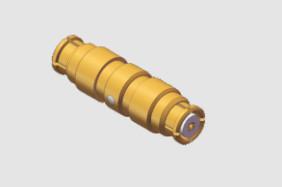 China 50Ω Brass RF Connector Adapter Straight SMP Female to Female with Length 14.4mm for sale