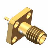 China ROHS Female Brass Mini SMA SSMA RF Connector DC 18GHz for sale