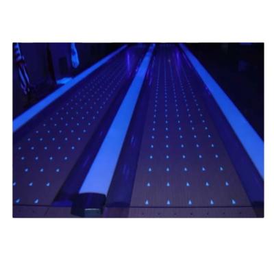 China High Reliability Synthetic Bowling Lane Easy Install Glow Pattern And Thickness for sale