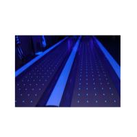 China Indoor Sports Synthetic Bowling Lanes with Various Glow Patterns and Colors for sale