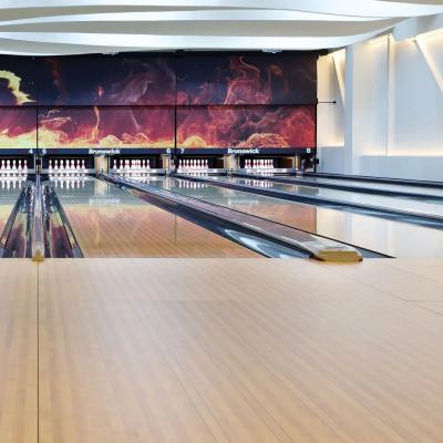 China Brunswick Bowling Lane Refurbished Tenpin Bowling Equipment with Grey Metal Material for sale